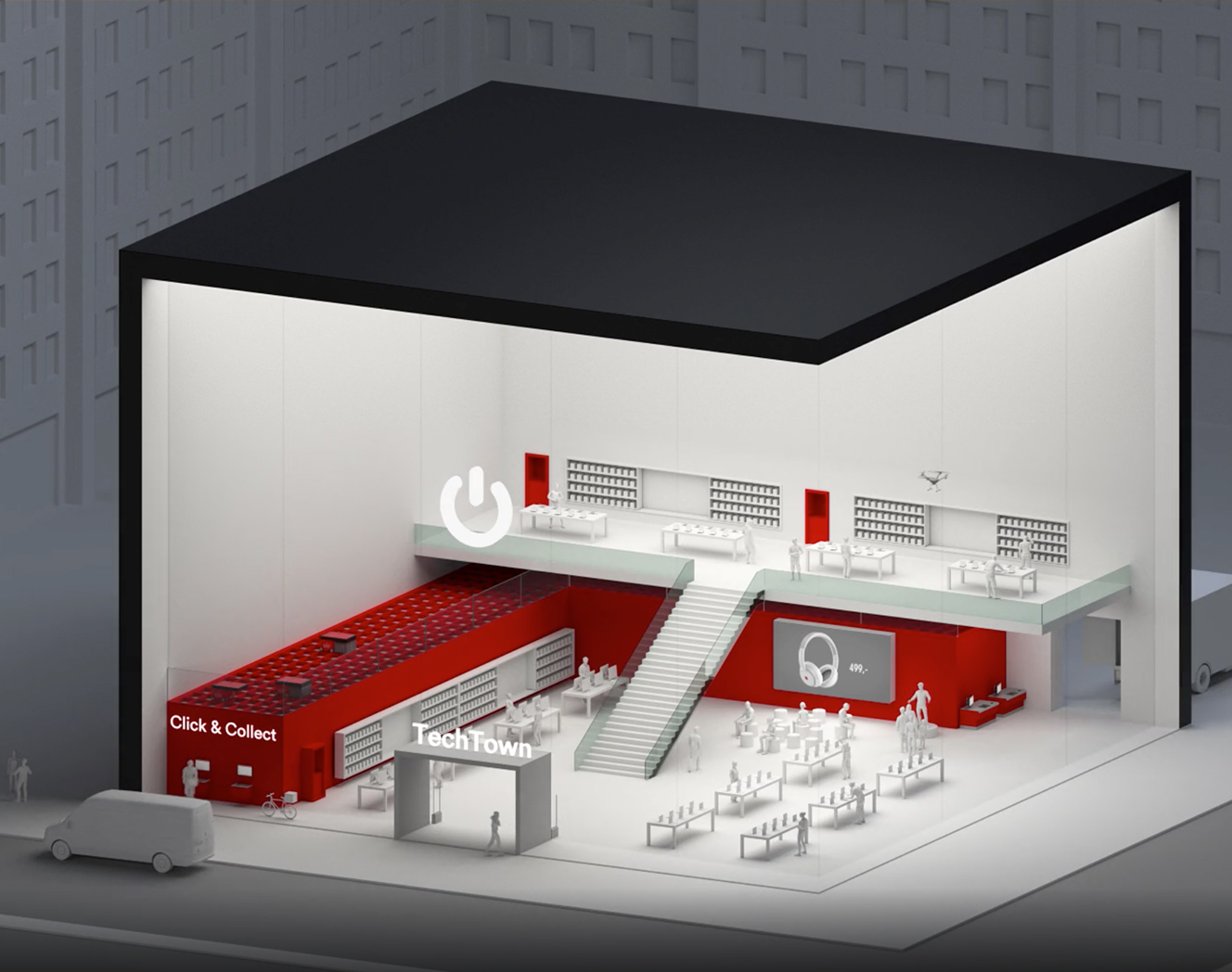 AutoStore Cube Storage - 5 Modules | System Overview